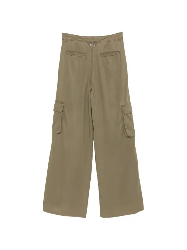 Iceberg Pleated Cargo-pocket Palazzo Pants