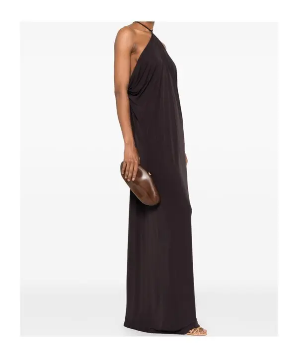 Alberta Ferretti Halter Neck Maxi Dress