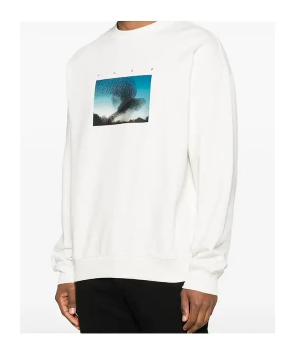 Hugo Boss Graphic Print Long Sleeve Sweatshirt