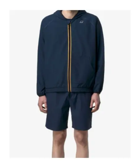 K-WAY Hooded Zip-up Jacket With Silicone Logo