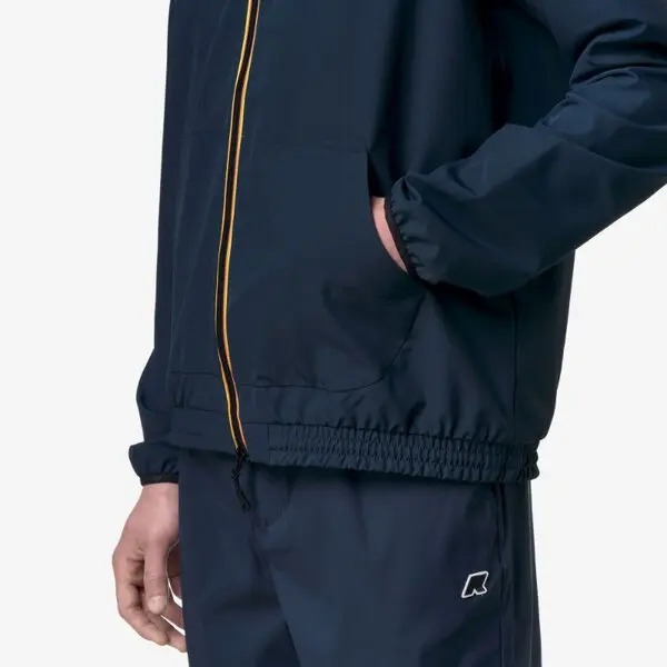 K-WAY Hooded Zip-up Jacket With Silicone Logo