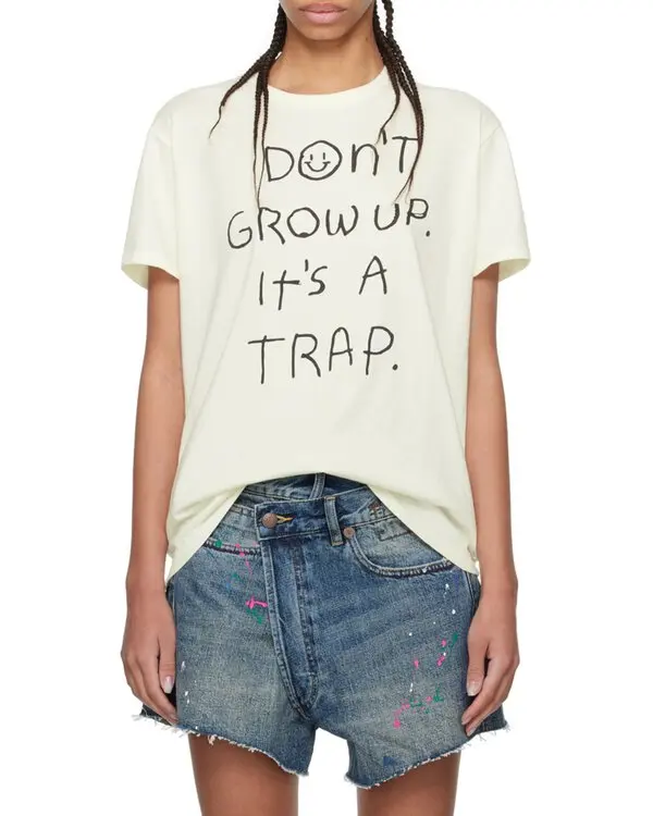 R13 Don't Grow Up Printed T-shirt