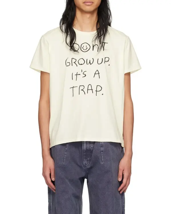 R13 Don't Grow Up Printed T-shirt