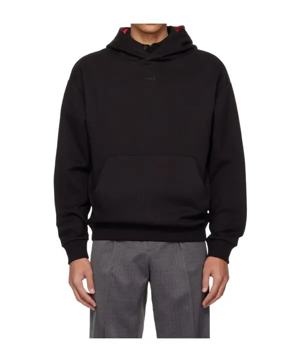 Hugo Boss Embroidered Logo Hooded Sweatshirt
