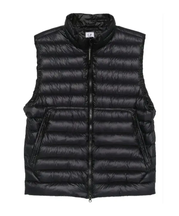 C.P. COMPANY Lens-detail Padded Gilet - Blue