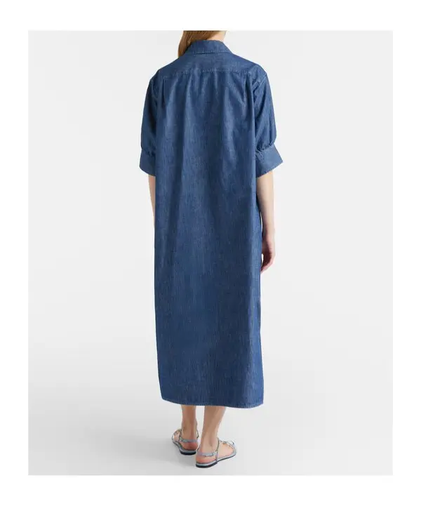 JIL SANDER Cotton Chambray Shirt Dress