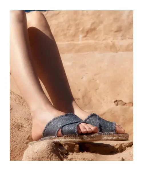 CastaÑer Palmera Crossover Strap Flat Sandals
