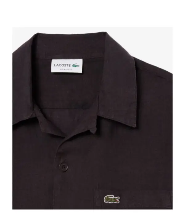 Lacoste Relaxed Short-sleeve Shirt - Black