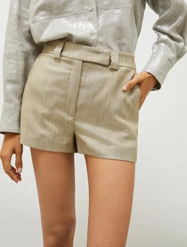 Marella Lurex Yarn Embellished Shorts