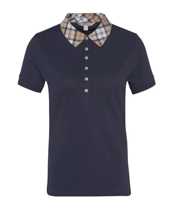 Barbour Malvern Tartan Collar Polo Shirt