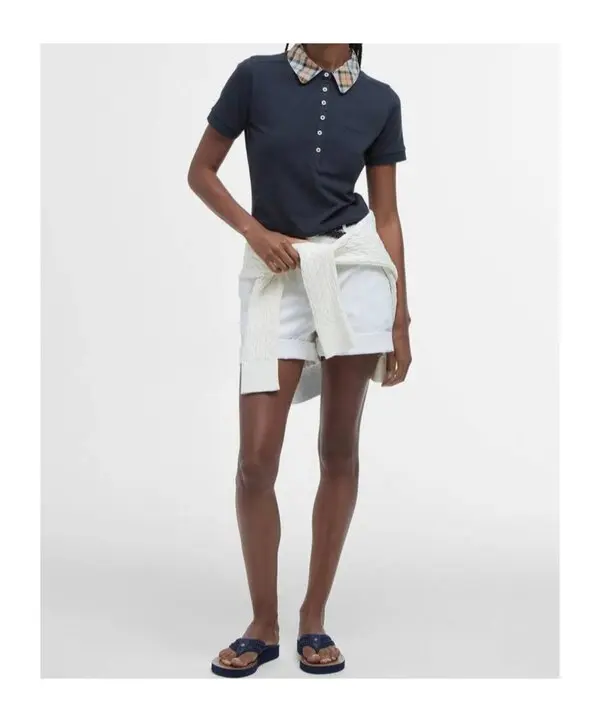 Barbour Malvern Tartan Collar Polo Shirt
