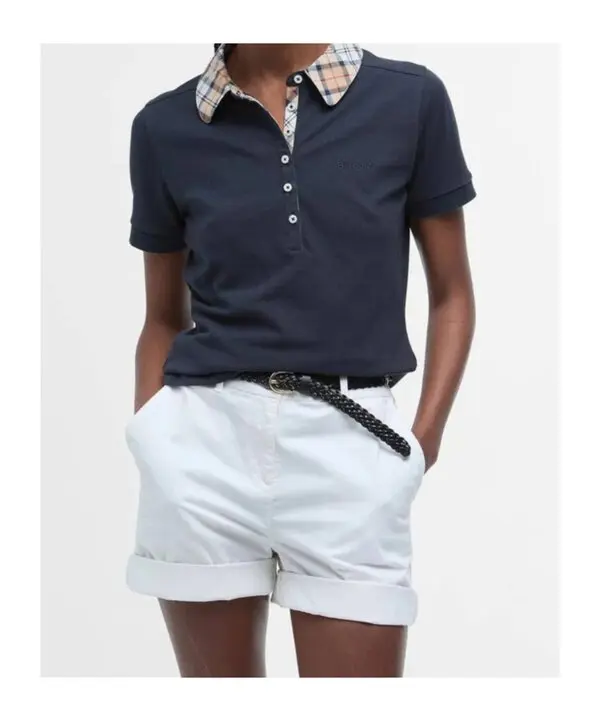 Barbour Malvern Tartan Collar Polo Shirt