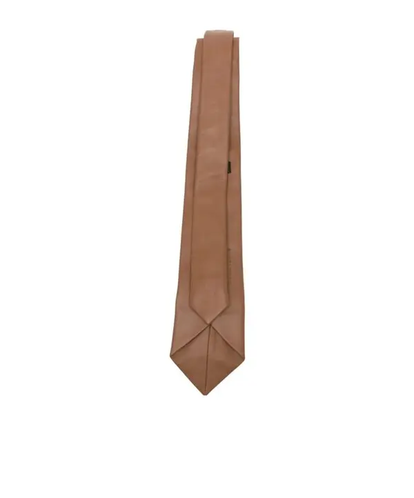 SUNFLOWER Pointed Leather Tie