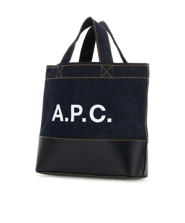A.p.c. Denim Mini Axel Tote Bag