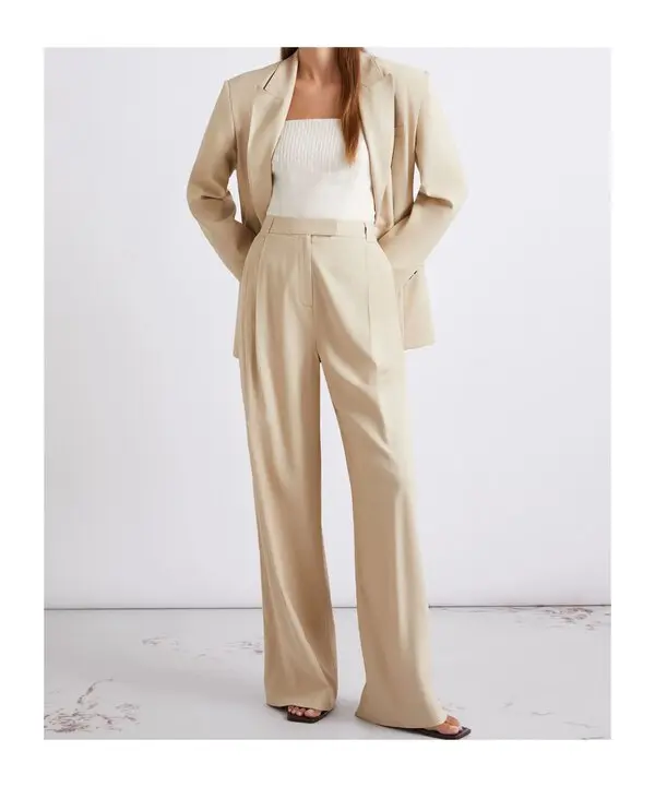 Marella Wide-fit Twill Trousers