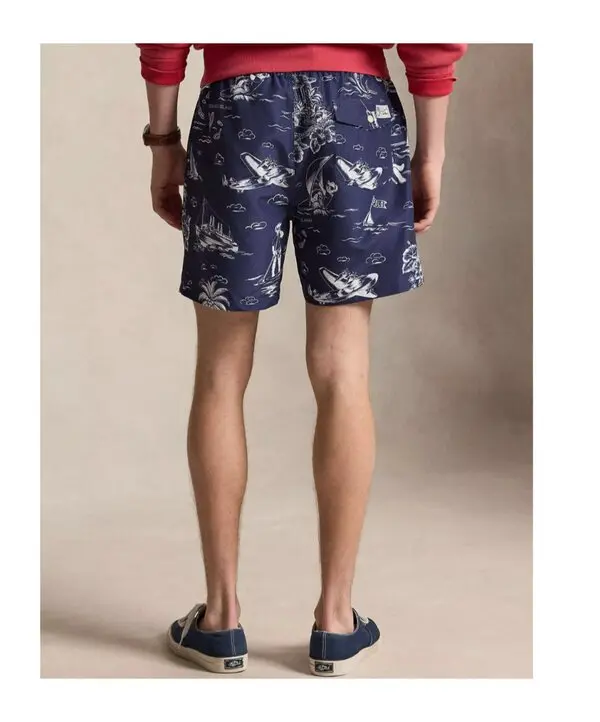 Polo Ralph Lauren 5.75-inch Traveler Polo Bear Swim Trunks - Blue