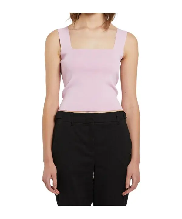 Marella Micro Top In Flowing Viscose Blend Knit