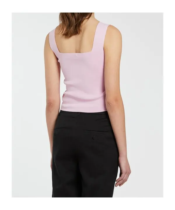Marella Micro Top In Flowing Viscose Blend Knit