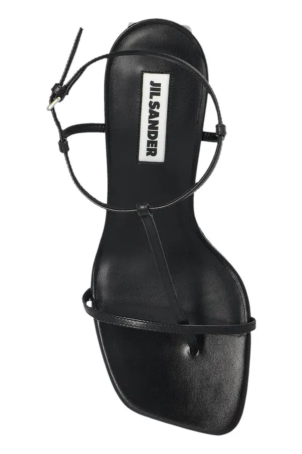JIL SANDER Thong Strap Heeled Sandals