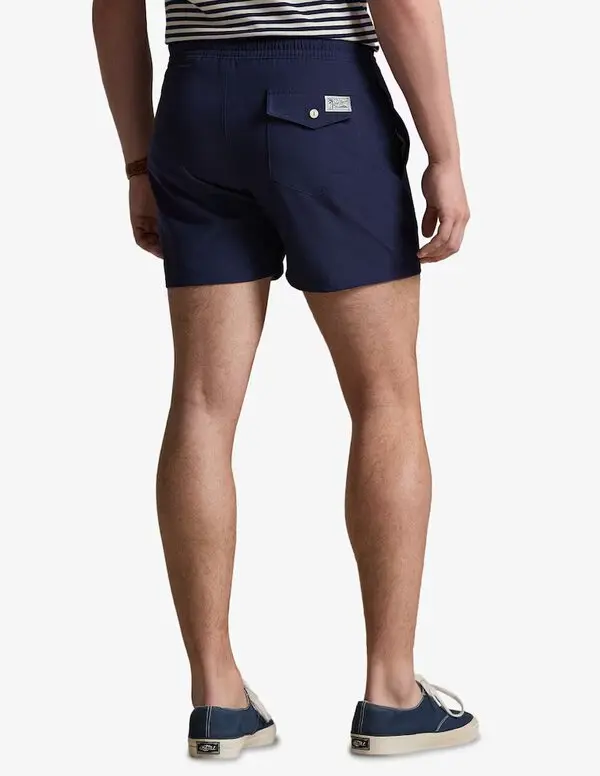 Polo Ralph Lauren Logo Embroidered Drawstring Swim Bottoms