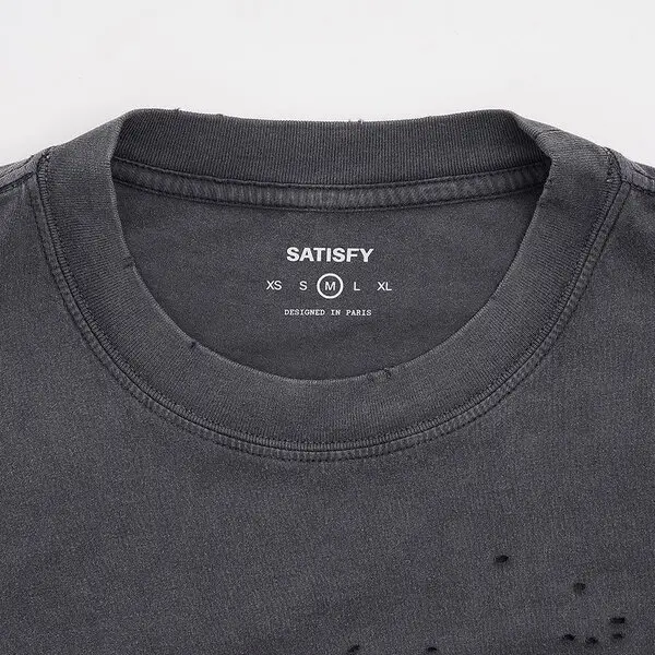 Satisfy Sleeveless T-shirt With Distressed Details - No