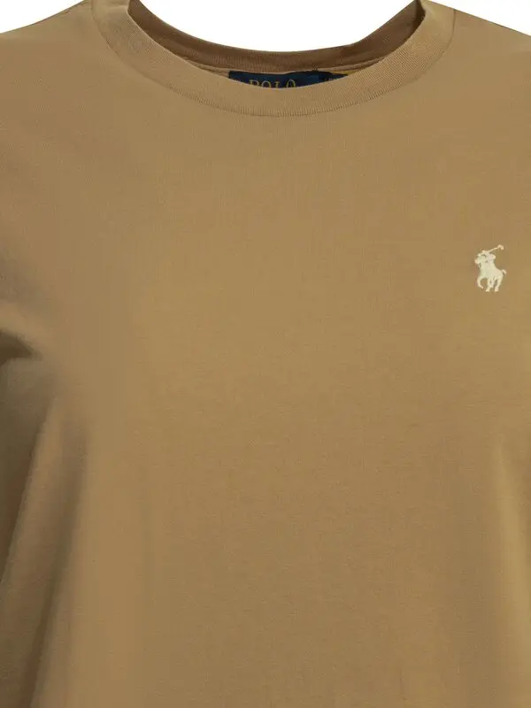 Polo Ralph Lauren Embroidered Pony Crewneck T-shirt - Brown