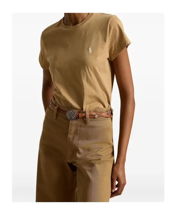 Polo Ralph Lauren Embroidered Pony Crewneck T-shirt - Brown
