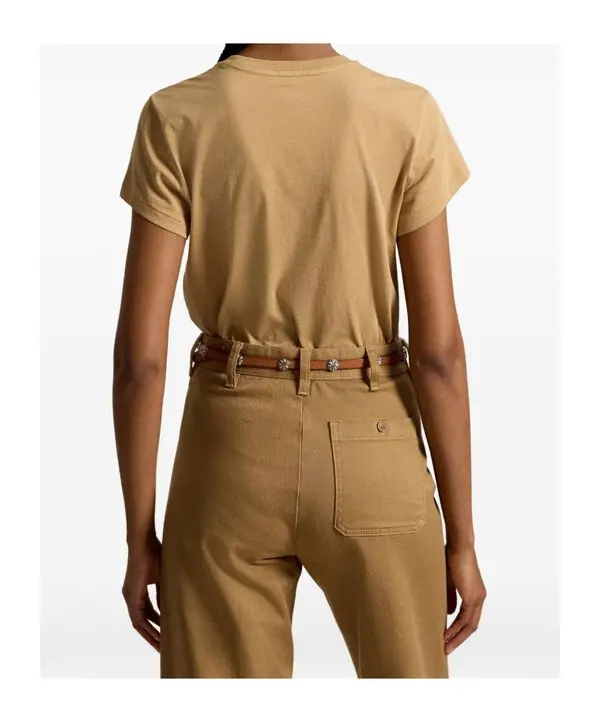 Polo Ralph Lauren Embroidered Pony Crewneck T-shirt - Brown