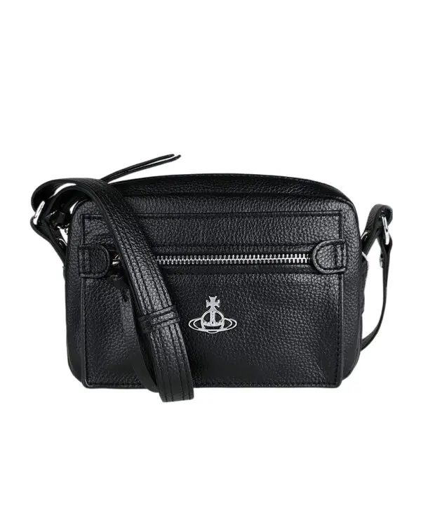 VIVIENNE WESTWOOD Anna Zip Pocket Crossbody Bag - Black