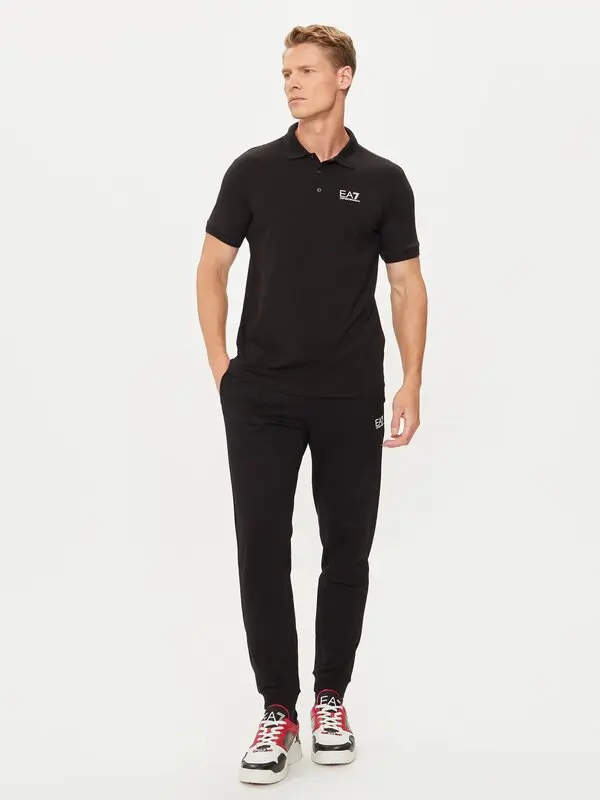 EA7 Logo Printed Polo Shirt