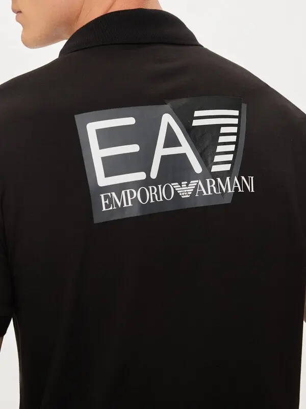 EA7 Logo Printed Polo Shirt