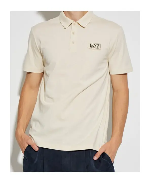 EA7 Logo-patch Short-sleeve Polo Shirt