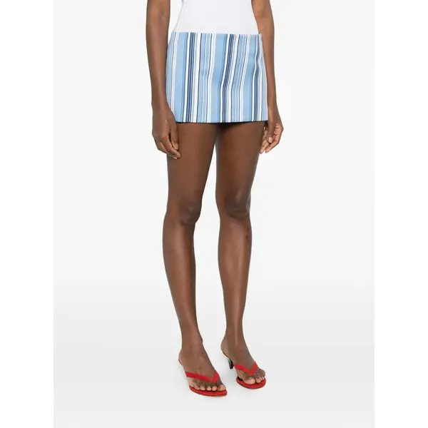 THE FRANKIE SHOP Striped Midi Skirt