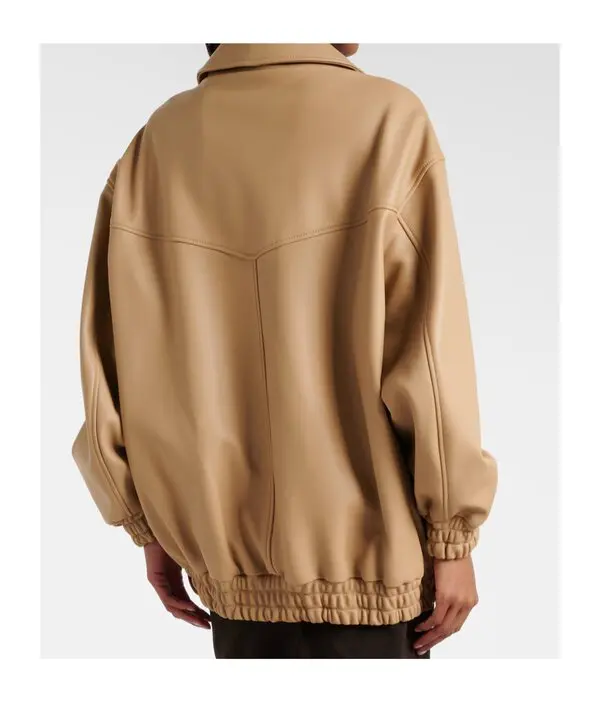 Nour Hammour Beck Leather Bomber Jacket