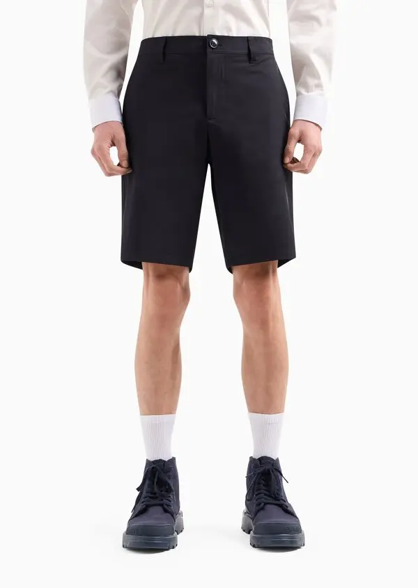 Armani Exchange Straight-leg Chino Shorts