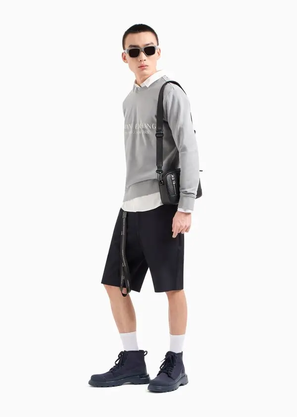 Armani Exchange Straight-leg Chino Shorts