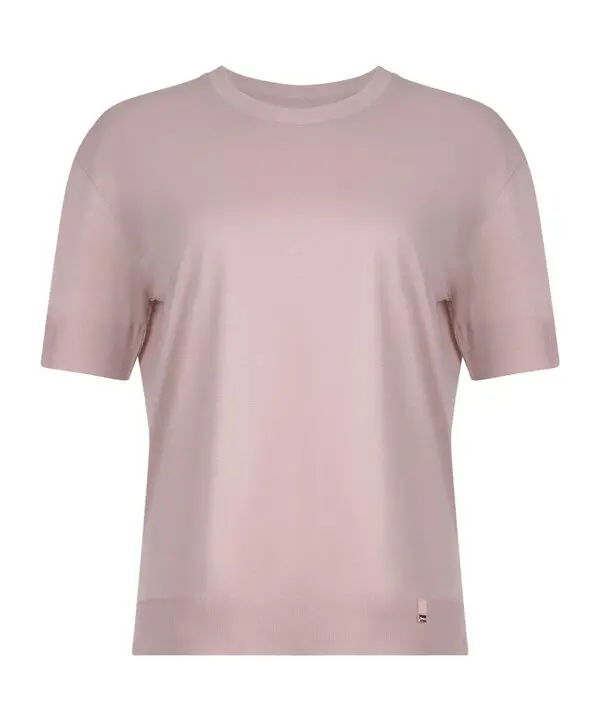 Herno Short-sleeve Knit Sweater - Nude