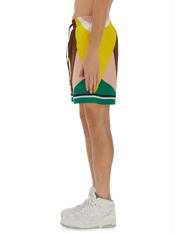 Casablanca Drawstring Shorts With Pocket Trim