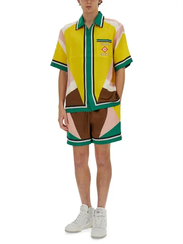 Casablanca Drawstring Shorts With Pocket Trim