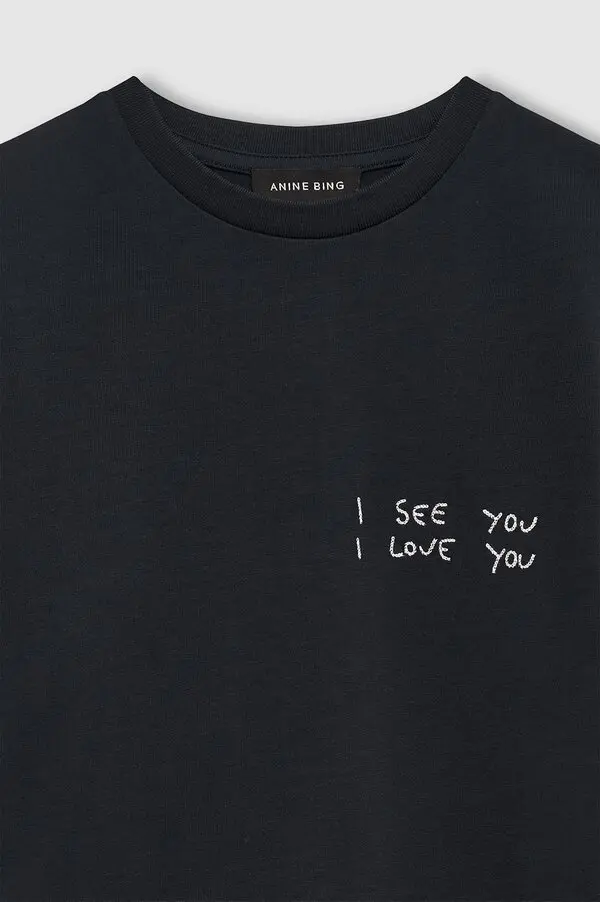 ANINE BING Shelley Graphic T-shirt - Black