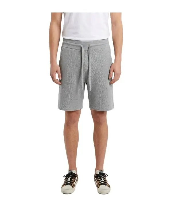 ROBERTO COLLINA Drawstring Textured Shorts - Gray