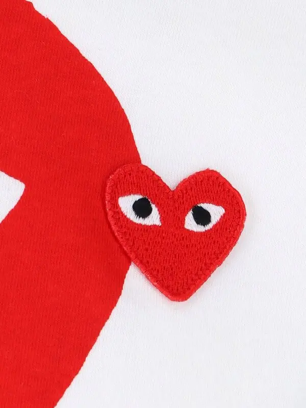 Play Comme Des Garcon Heart-print Cotton T-shirt