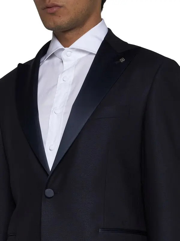 Tagliatore Satin Lapel Tuxedo Suit