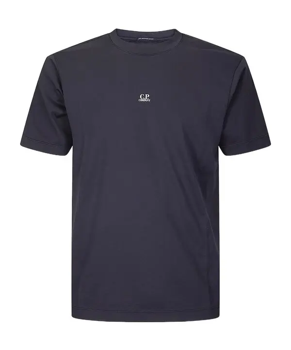 C.P. COMPANY Logo Crew Neck T-shirt - Black