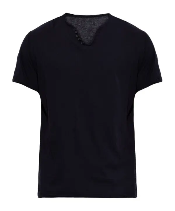 Zadig&Voltaire Monastir Button-detail T-shirt
