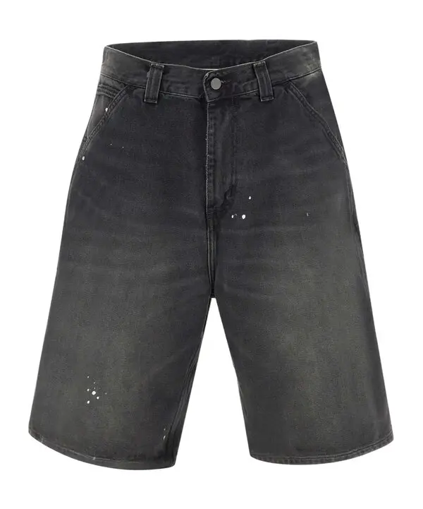 Carhartt Og Single Knee Paint-splatter Shorts