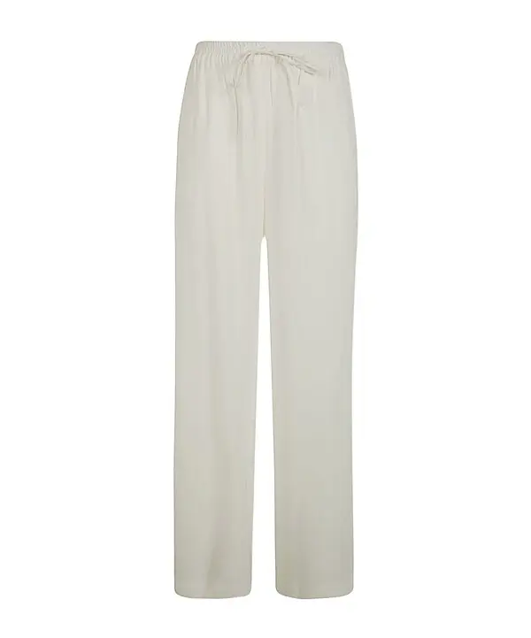 P.a.r.o.s.h Enver Satin Straight-leg Trousers - White