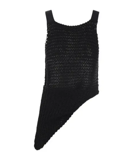 QUIRA Asymmetric Knitted Vest