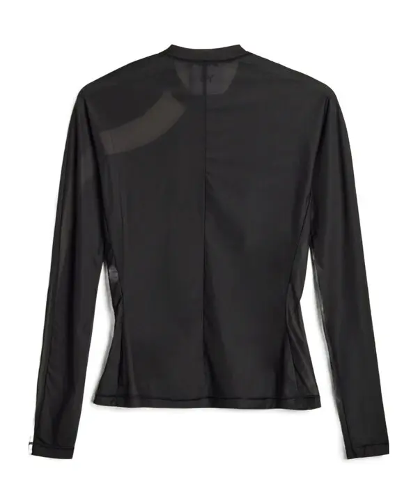 Y3 Sheer Panel Long Sleeve Performance Top