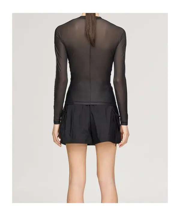 Y3 Sheer Panel Long Sleeve Performance Top